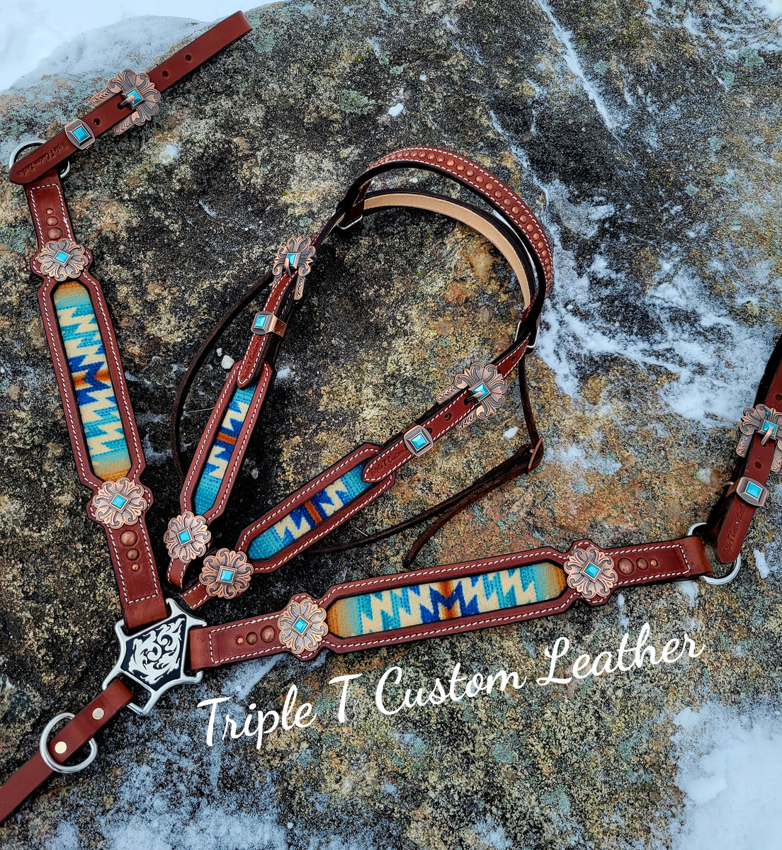 Easy Order Pagosa Springs Pendleton Wool Inlay Tack Set – TTT-Custom-Leather-