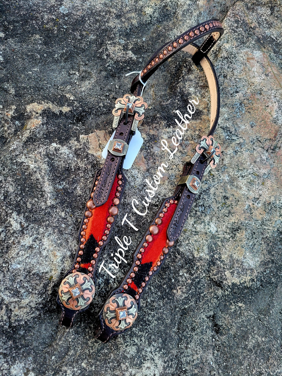 Custom Step-Up Style Headstall – TTT-Custom-Leather-