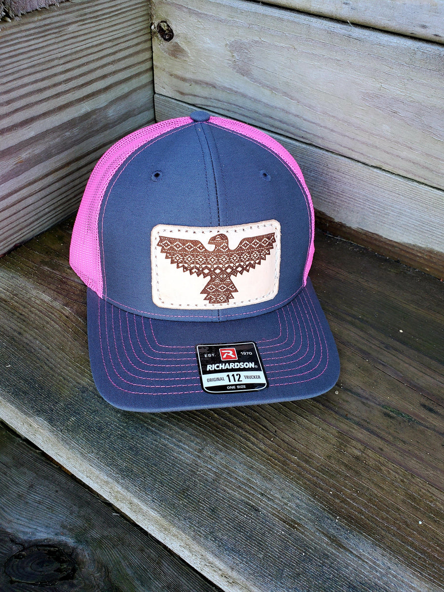 Aztec Thunderbird Leather Patch Hat – TTT-Custom-Leather-