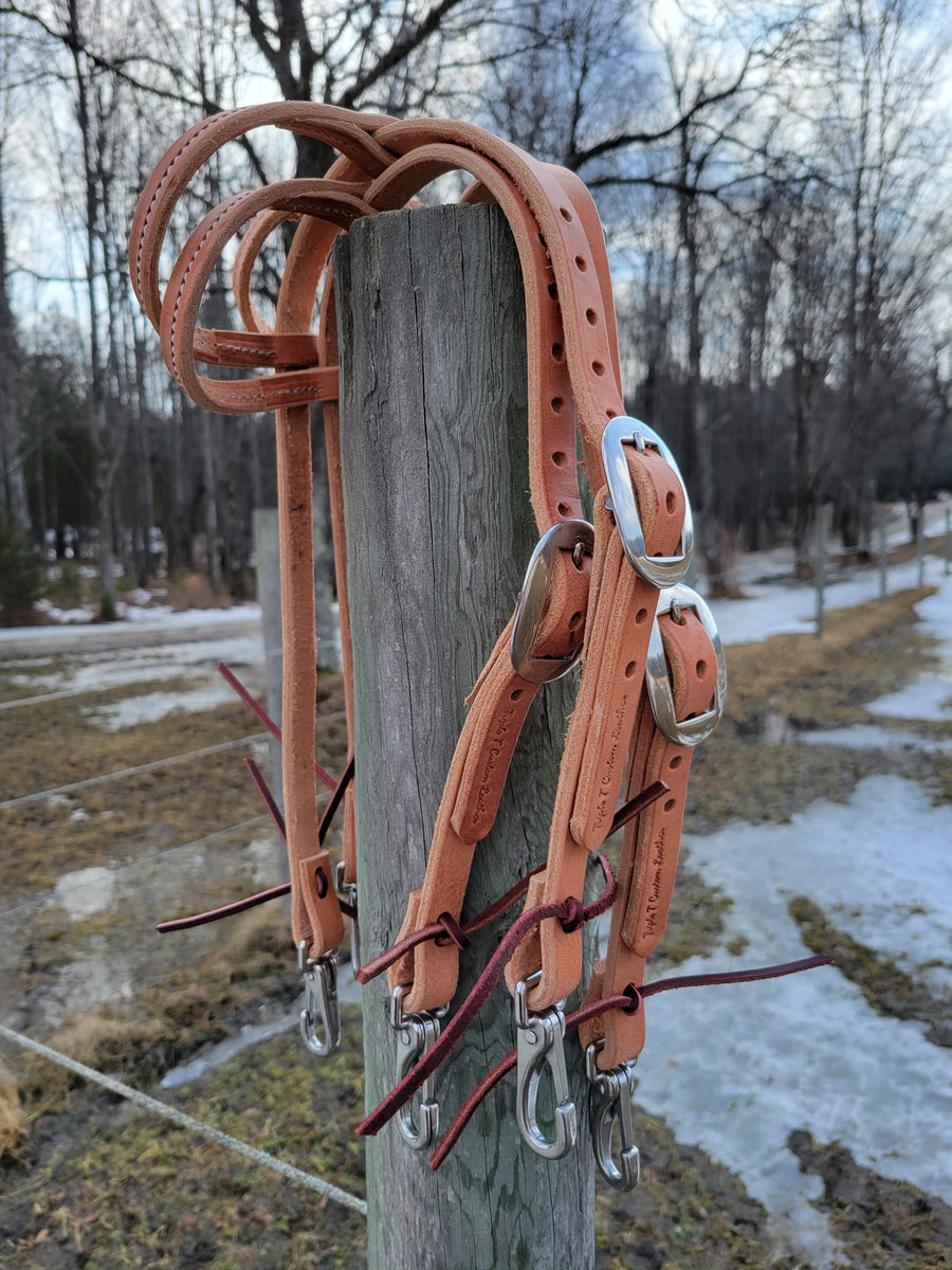 Simple Work Headstall with Quick Change Snaps- Oversize – TTT-Custom ...
