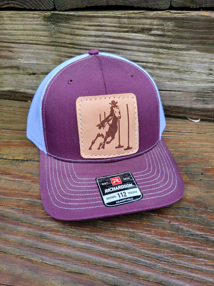Pole Bender Leather Patch Hat – TTT-Custom-Leather-